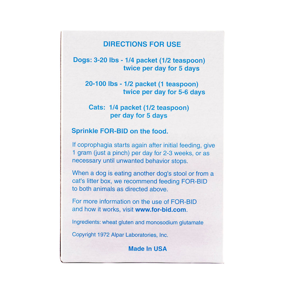 For-Bid Powder – Kenora Veterinary Clinic